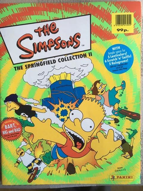 PANINI THE SIMPSONS, The Springfield Collection II sticker album, VG ...