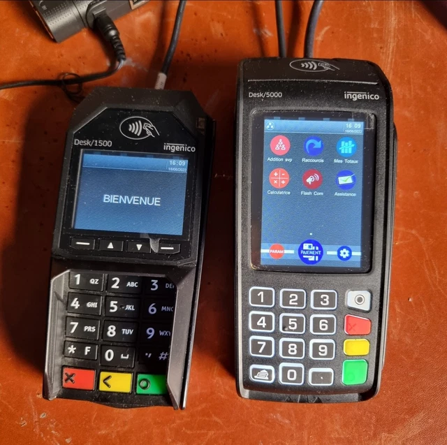 TPE INGENICO DESK 5000 + PinPad 1500 Terminal De Paiement sans contact ...