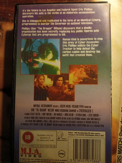 CYBER TRACKER 2 VHS Don Wilson Stacie Foster Tony Burton Jim Maniaci ...