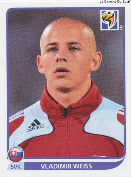 N°476 VLADIMIR WEISS # Slovakia Sticker Panini World Cup South Africa ...