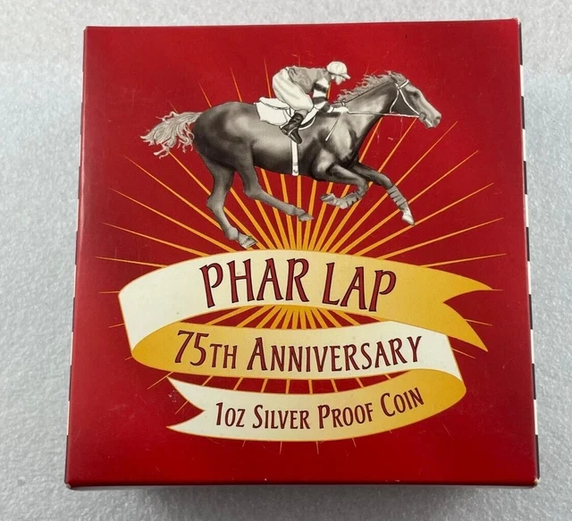 2007 PHAR LAP 75th Anniversary Silver Proof Coin - Perth Mint $107.50 ...