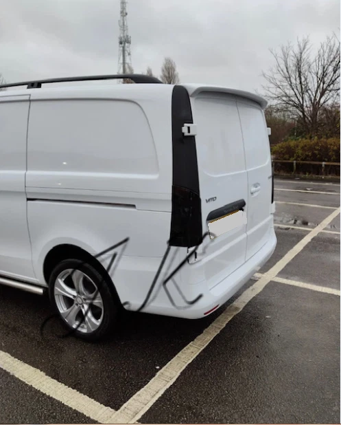 ROOF SPOILER WING for Mercedes Vito MK2 W639 (2003 - 2014) Barn Doors £ ...
