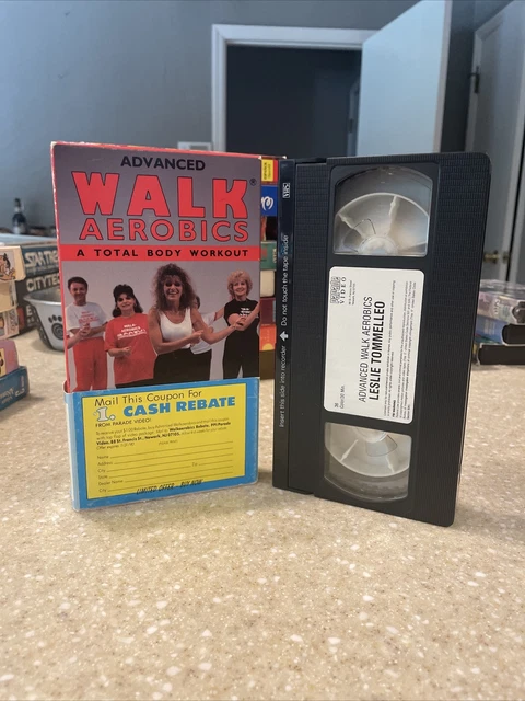 LESLIE TOMMELLEO 1988 Workout VHS Retro 80s Aerobics Tape Vintage W ...