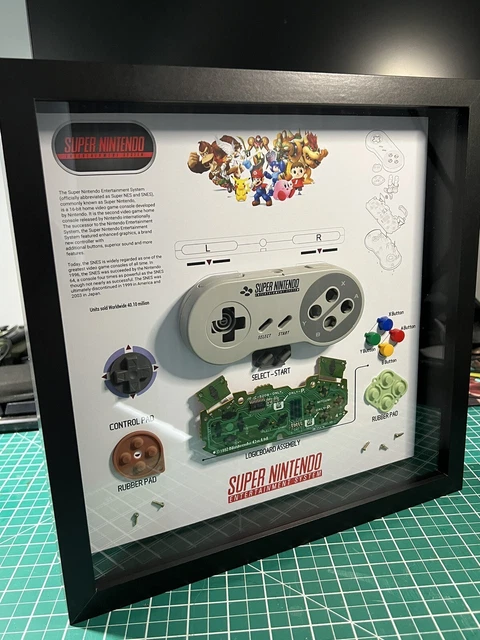 SUPER FAMICOM NINTENDO Controller Original Teardown Wall Frame $235.00 ...