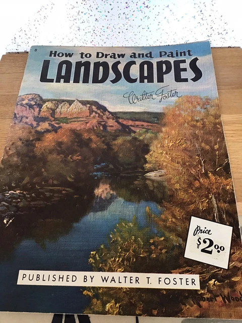 HOW TO DRAW And Paint Landscapes By Walter Foster Vintage Book,FREEPOST ...