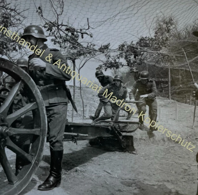 FOTO WW2 WK2 WH Wehrmacht Krieg 1940 Artillerie Geschütz EUR 13,00 ...