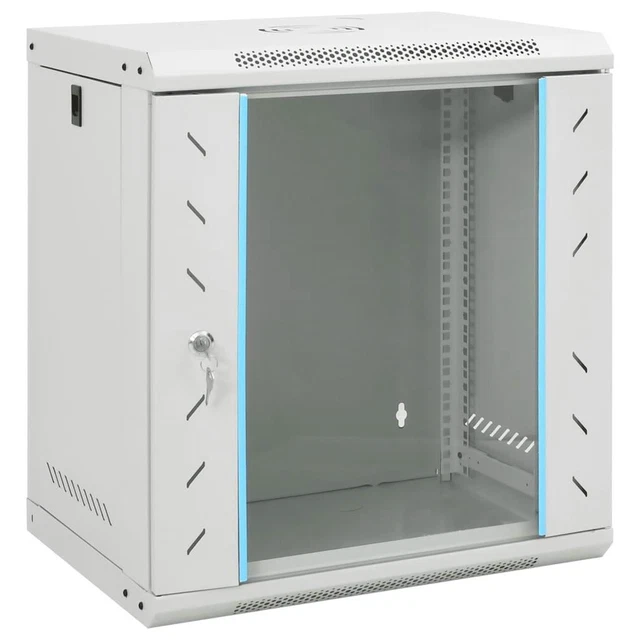 12U WALL MOUNT Network Cabinet 19 Inch IP20 Compact Storage Rack 20 ...