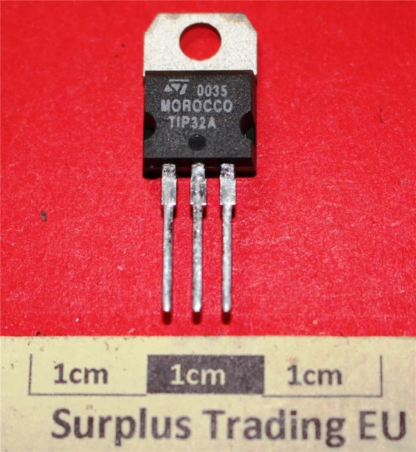 TRANSISTOR PNP DE Puissance ST Micro TIP32A 60V 3A 40W TO-220 EUR 2,12 ...