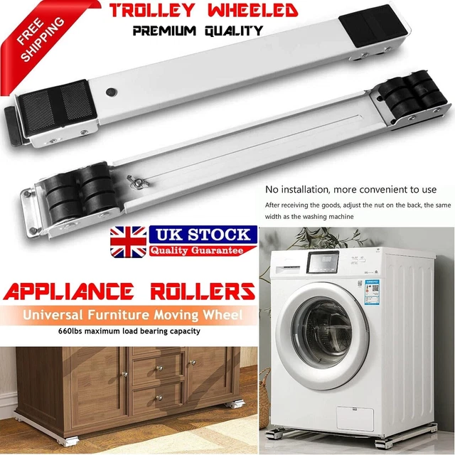 HEAVY DUTY WASHING Machine Fridge Freezer Wheeled Appliance Trolley ...