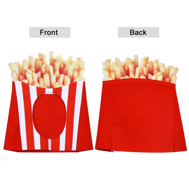 CREATIVE PARTY HAT Fries Costume Kids French-Fries-shape Headdress ...