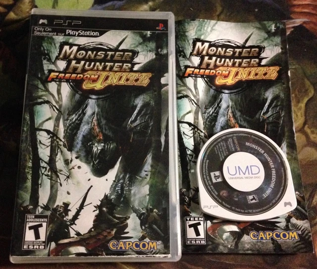MONSTER HUNTER FREEDOM Unite (Sony PSP, 2009) Very Good Complete ...