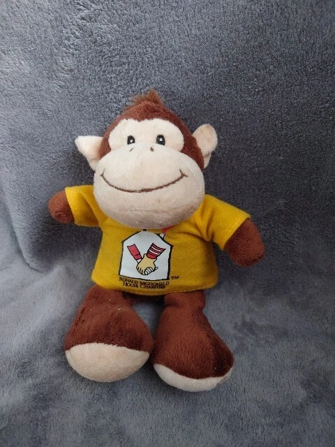 RARE MCDONALDS RONALD Mcdonald House Charities Monkey Soft Toy Plush 8 ...