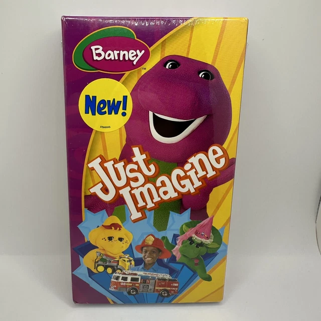 BARNEY JUST IMAGINE VHS 2005 Kids Sing Along Songs Hit Entertainment ...
