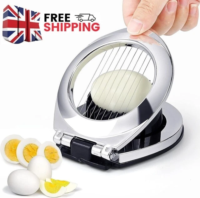 EGGS SLICER STAINLESS Steel Eggs Hard Boiled Egg Cutter Section Chopper £6.79 - PicClick UK