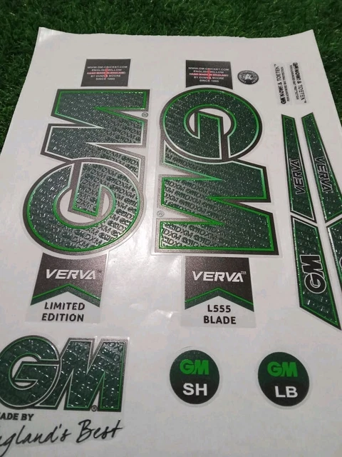 2025 ORIGINAL 3D Digital Edition VERVA GM Cricket Bat Stickers Buy 2 ...