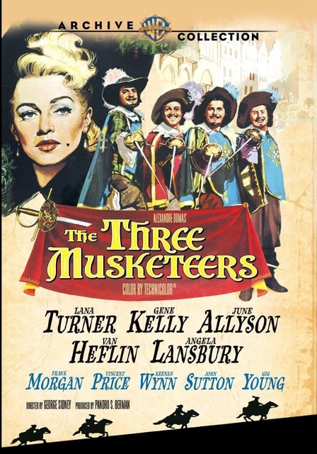 THE THREE MUSKETEERS (DVD) Angela Lansbury Gene Kelly Van Heflin (US ...