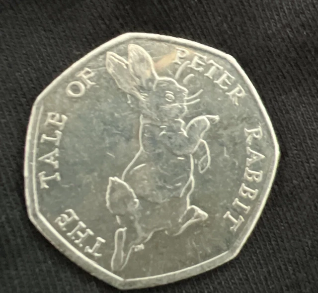 THE TALE OF Peter Rabbit Beatrix Potter 50p Coin 2017 Circulated Rare £ ...