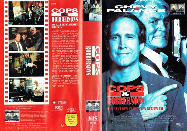 (VHS) COPS & Robbersons - Chevy Chase, Jack Palance, Robert Davi ...