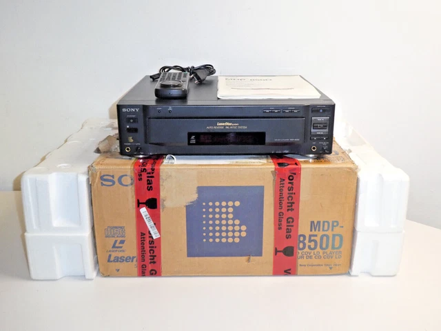 SONY MDP-850D HIGH-END LaserDisc / LD Player, Laser NEU, FB&BDA 2 Jahre ...