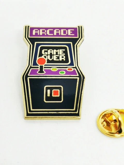 PINSIGNATION GAME OVER Arcade Cabinet Retro Gaming Emaille Pin ...