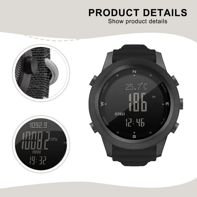 FOR NORTH EDGE AP46 Orologio sportivo digitale da uomo all'aperto con ...