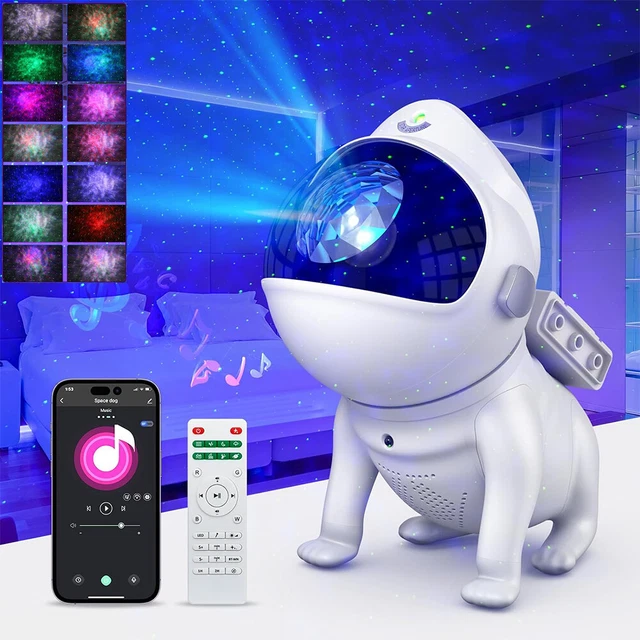 SPACE BUDDY GALAXY Projector Lights Nebula Space Dog Projector Star ...
