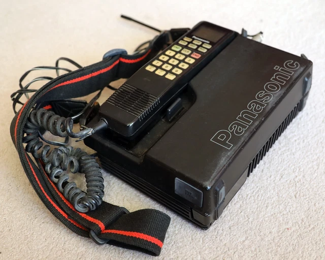 VINTAGE PANASONIC TRANSPORTABLE mobile phone, 1st type 1985 £295.00 ...