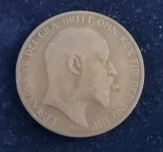 1902 BRITISH KING Edward VII One Penny (Worn Condition See Photos) £0. ...