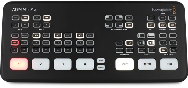 BLACKMAGIC DESIGN ATEM Mini Pro HDMI Video Production Studio with ...