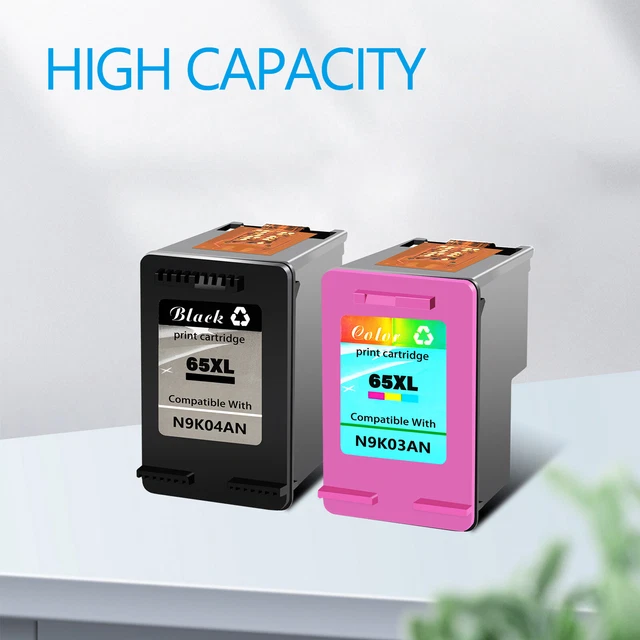 65XL BLACK&COLOUR INK Cartridge For HP Deskjet 2620 3720 3723 3724 ENVY ...