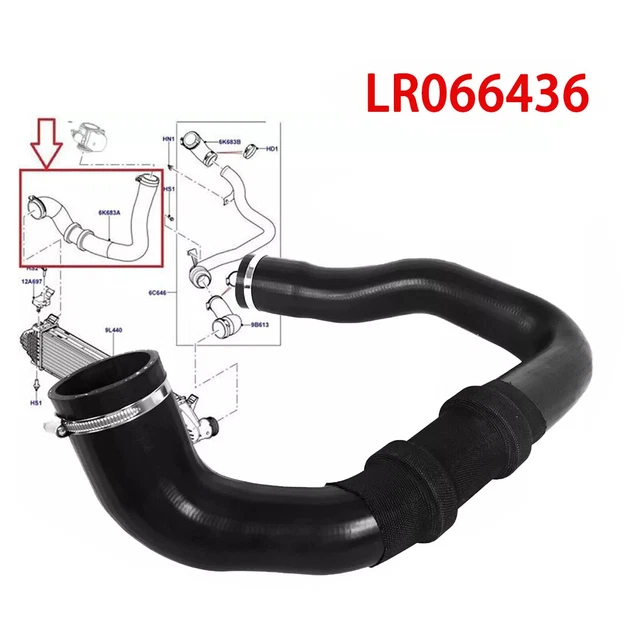 TURBO INTERCOOLER HOSE Pipe LR066436/LR024304 For Range Rover Evoque 2 ...