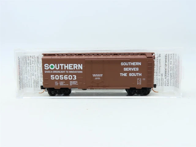 N MICRO-TRAINS MTL 211100 SOU Southern Railway « feu vert » 40' boîte ...