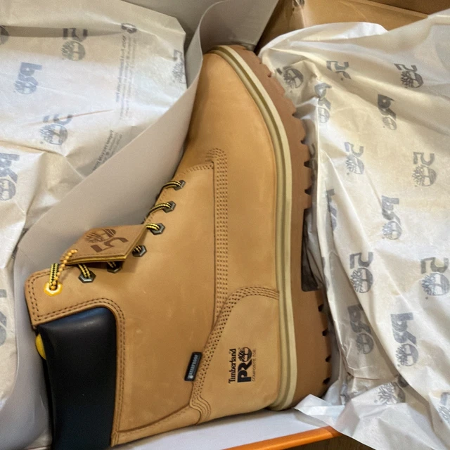 TIMBERLAND PRO 6IN Direct Attach Men's Soft Toe EH WP/Insulated Boot Sz ...