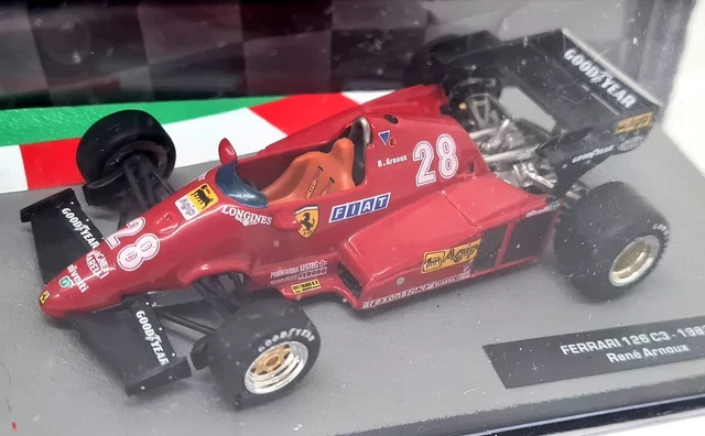 ATLAS 1/43 - Ferrari 126 C3 Rene Arnoux 1983 Diecast Model F1 Car EUR ...