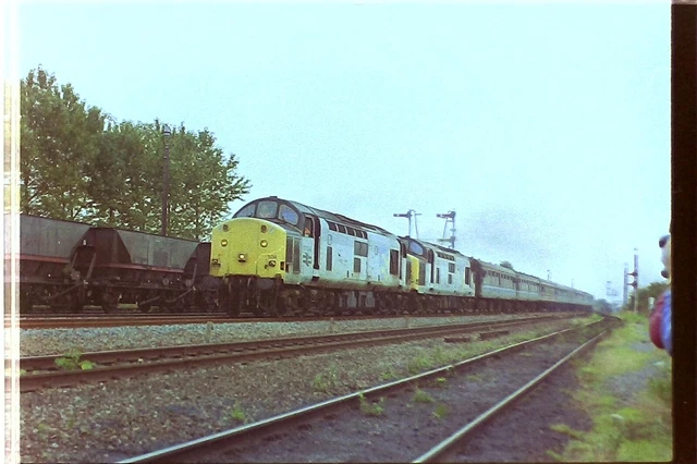 35MM RAILWAY COLOUR Negative 2 unidentified Class 37's at Worksop £1.75 ...