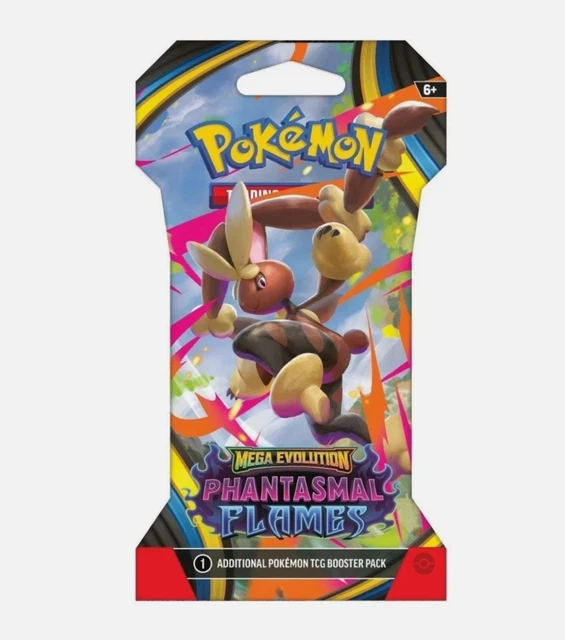 POKEMON PHANTASMAL FLAMES Sleeved Booster Pack Blister x 100 STOCK IN ...