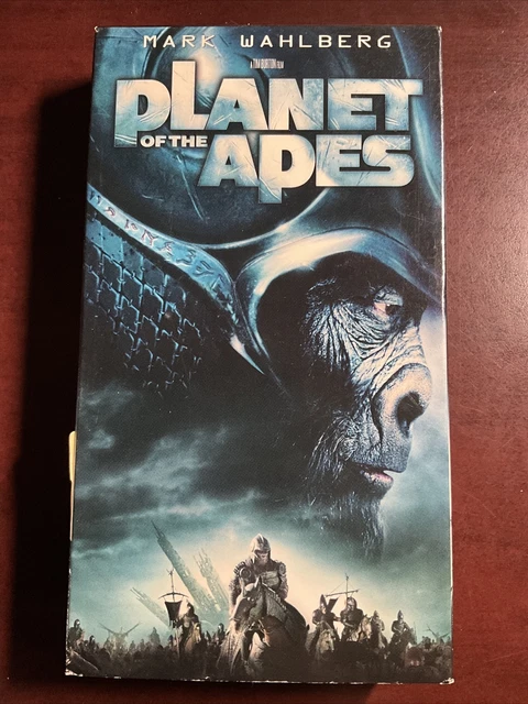 PLANET OF THE Apes (2001) VHS Mark Wahlberg, Helena Bonham Carter, Tim ...