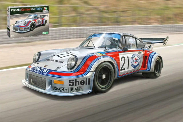 MINIATURE VOITURE KIT De Montage Model Kit Italeri PORSCHE CARRERA RSR ...