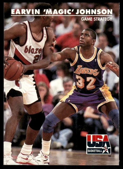 CARTE DE BASKETBALL Magic Johnson USA #30 1992-93 SkyBox USA EUR 1,67 ...