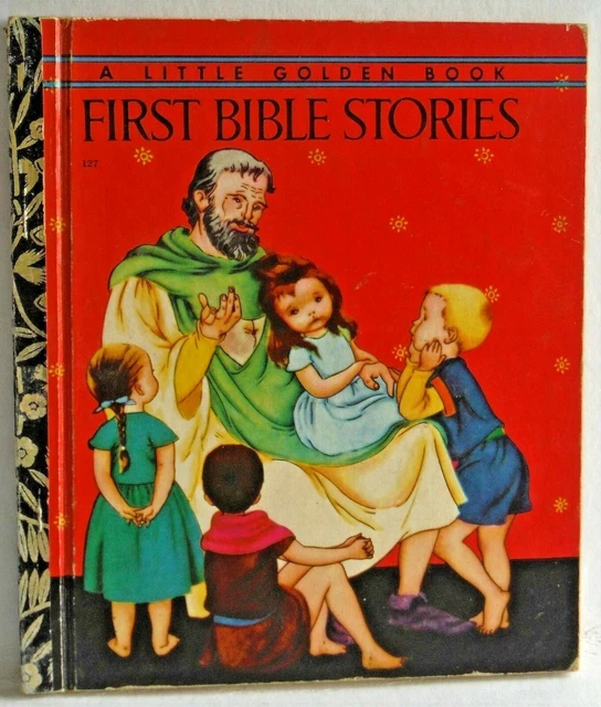 LITTLE GOLDEN BOOK First Bible Stories Eloise Wilkin Children's Vintage ...
