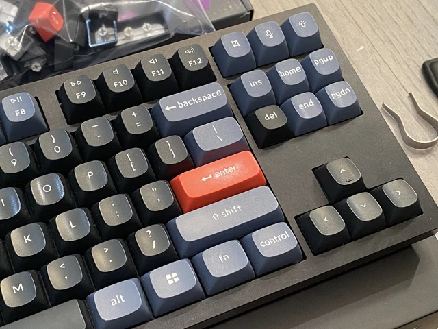 KEYCHRON Q3 TKL Modded Custom Mechanical Keyboard + Extra Key Caps £134 ...