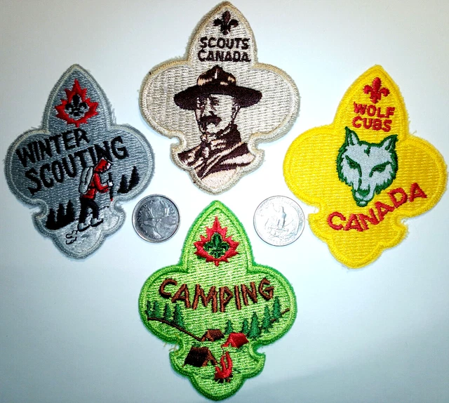 1980S BOY SCOUTS Canada Winter Scouting Camping Wolf Cubs Patches (Lot ...