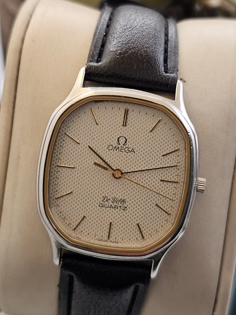 OMEGA DE VILLE Octagon Quartz Mens Watch Stunning Texture Dial £350.00 ...