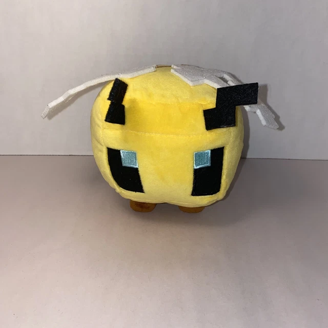 MINECRAFT BEE PLUSH 6" Official Mattel Mojang Plushie Yellow / Brown ...