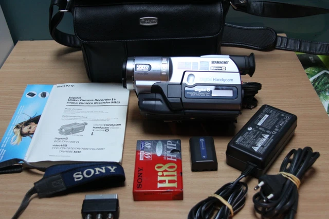 CAMESCOPE SONY DIGITAL Handycam DCR-TRV140E PAL Digital8 20x 560x Video ...
