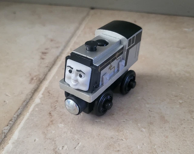 THOMAS & FRIENDS Wooden Railway My Custom Engine Silver Spunky Steamie ...