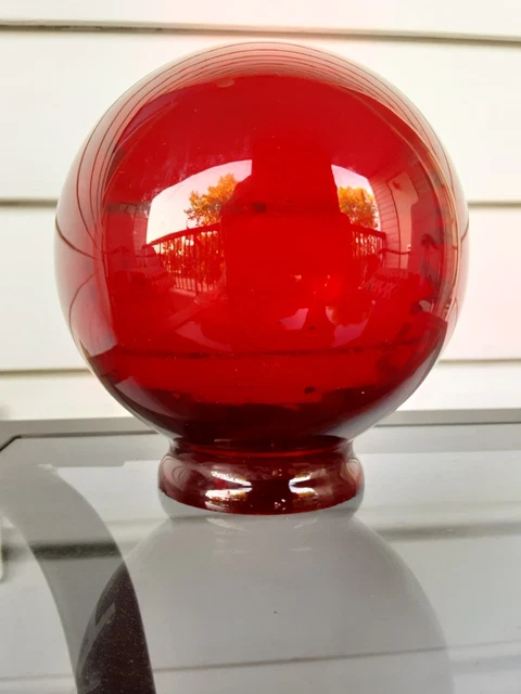 VINTAGE RUBY RED Globe Exit Sign $30.00 - PicClick CA