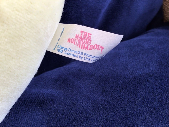 THE MAGIC ROUNDABOUT Brian Snail Soft Plush Toy Serge Danot Golden Bear ...