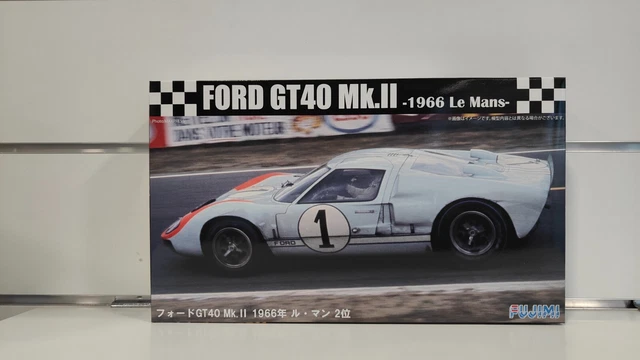 FORD GT40 MKII Lemans 66 auto corsa modellino 1-24 Fujimi kit 12604 ...