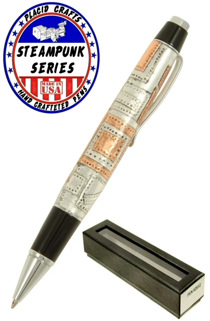 PLACID CRAFTS STEAMPUNKED Big Ben Twist Action Handmade Ballpoint Pen ...